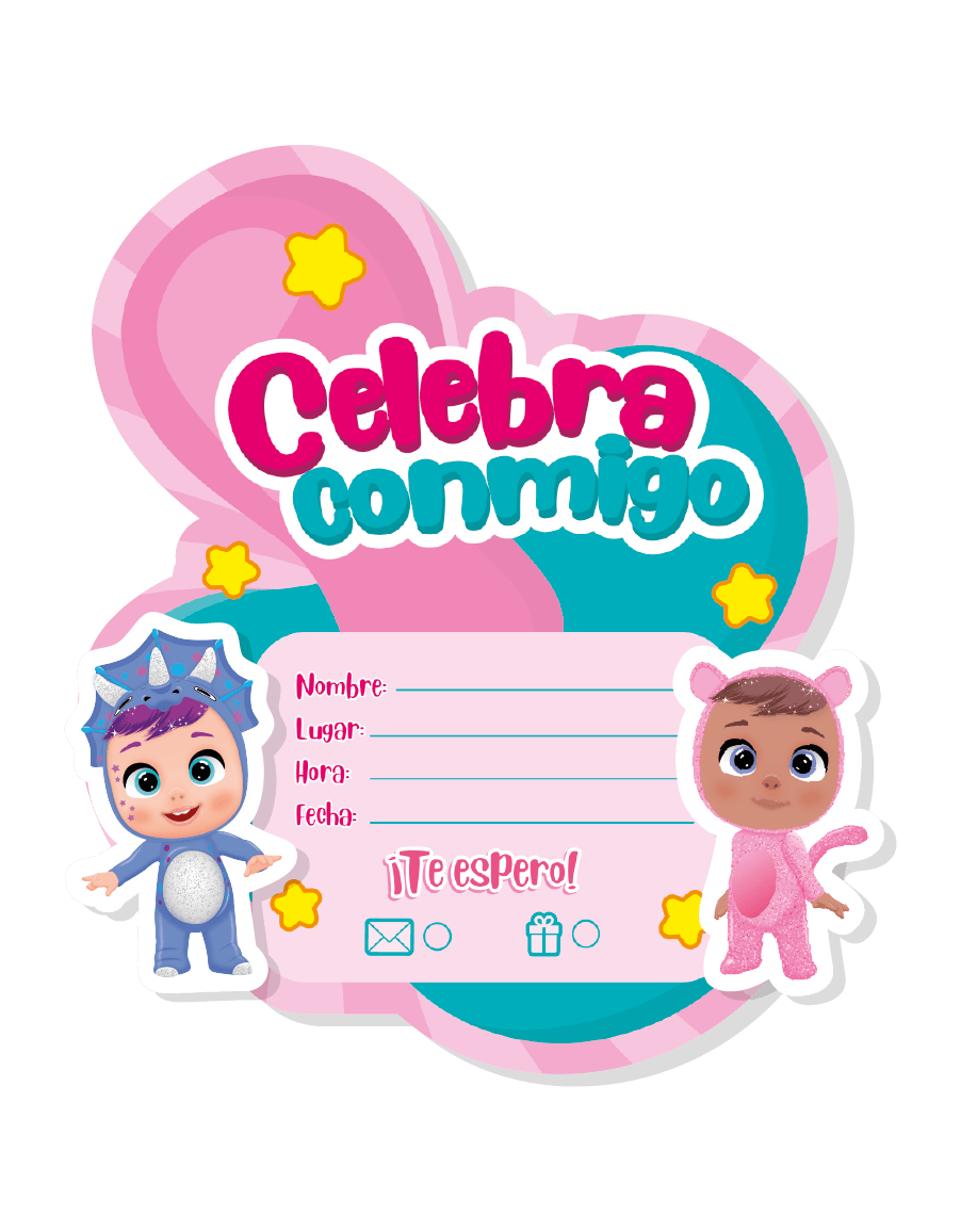 TARJETA X 6 UD BEBES LLORONES – Fiesta Warehouse