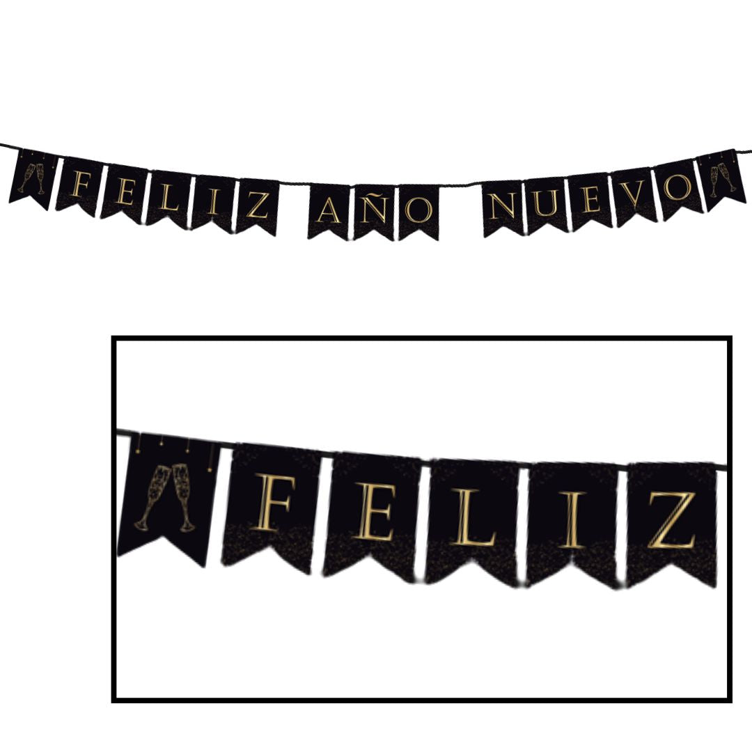 Banderín "Feliz Año Nuevo" (x1u) – Fiesta Warehouse