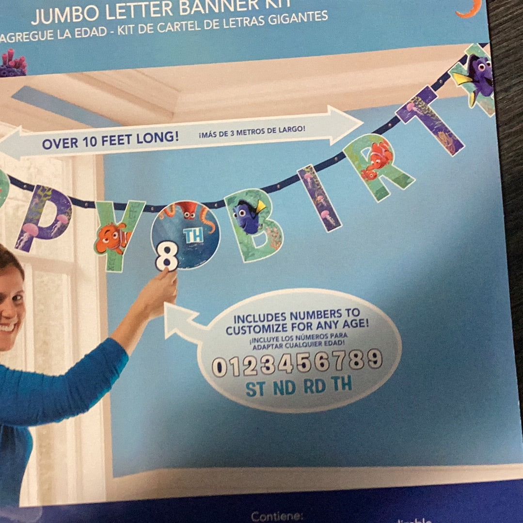 FINDING DORY LETTER BANNER – Fiesta Warehouse