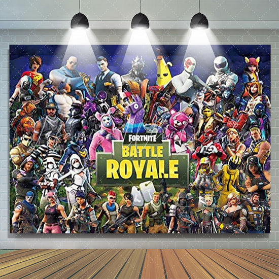 Battle Royale Fortnite Birthday Party Backdrop – Fiesta Warehouse