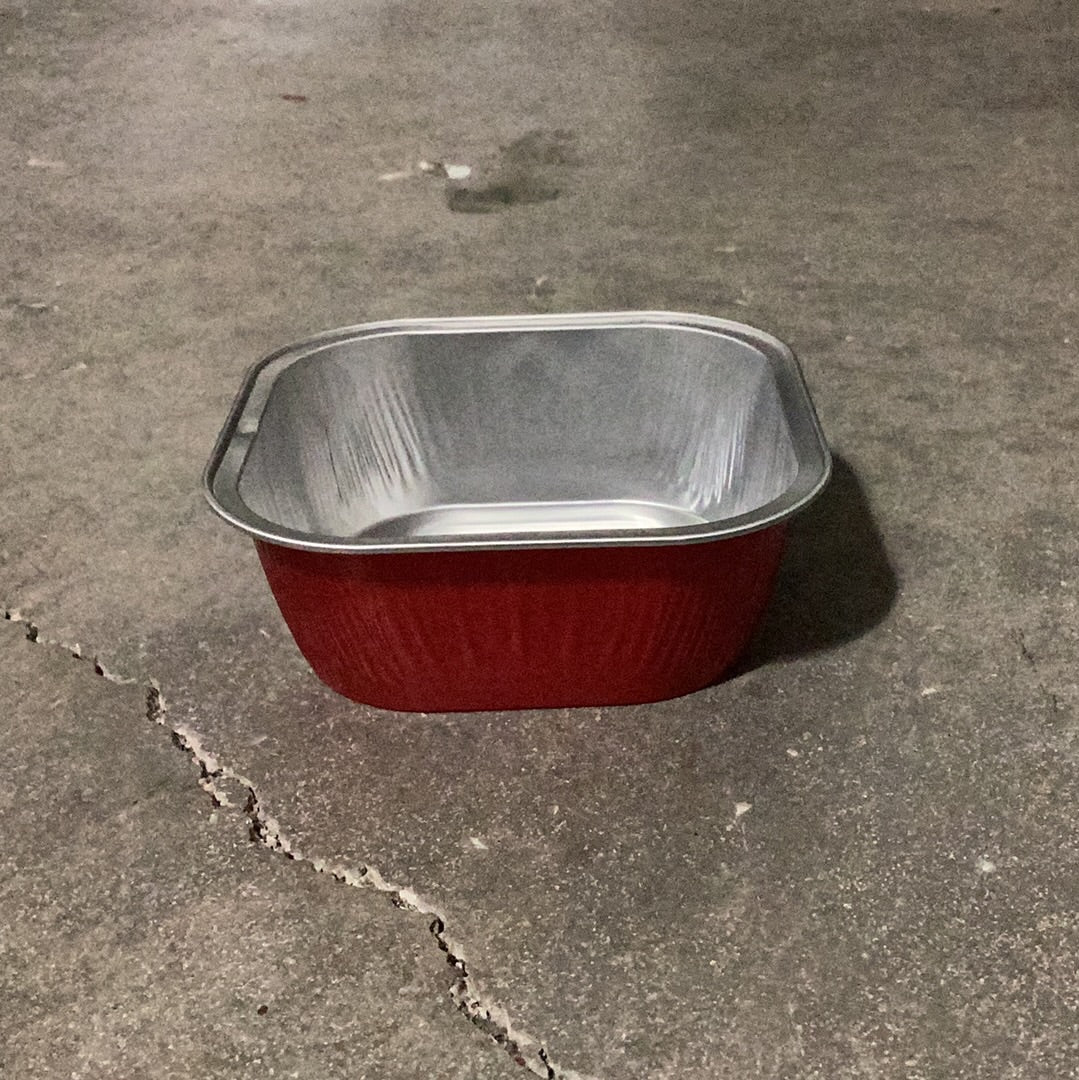 Bowl Cuadrado Aluminio Rojo con tapa – Fiesta Warehouse