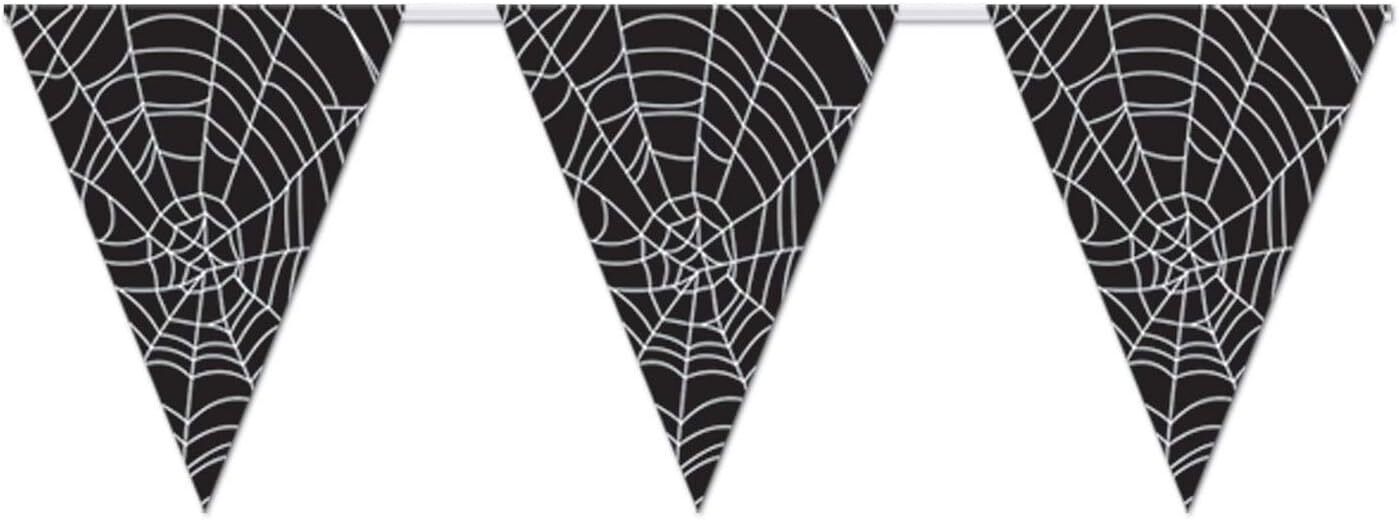 Halloween Pennant Banner Spider Web - 12" – Fiesta Warehouse